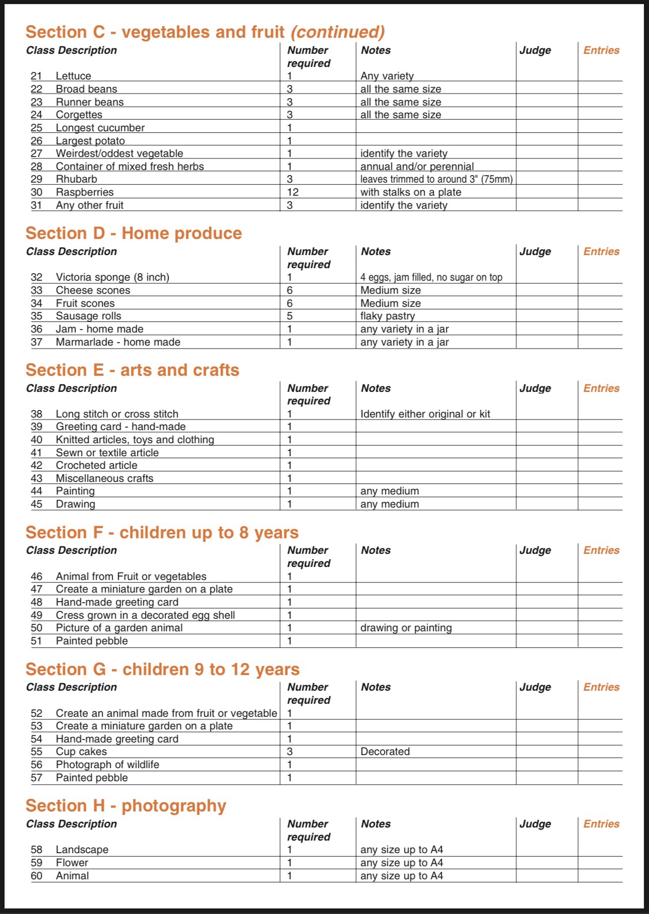 Flower & Produce Show 2025 – entry forms available here: – Woodchurch ...